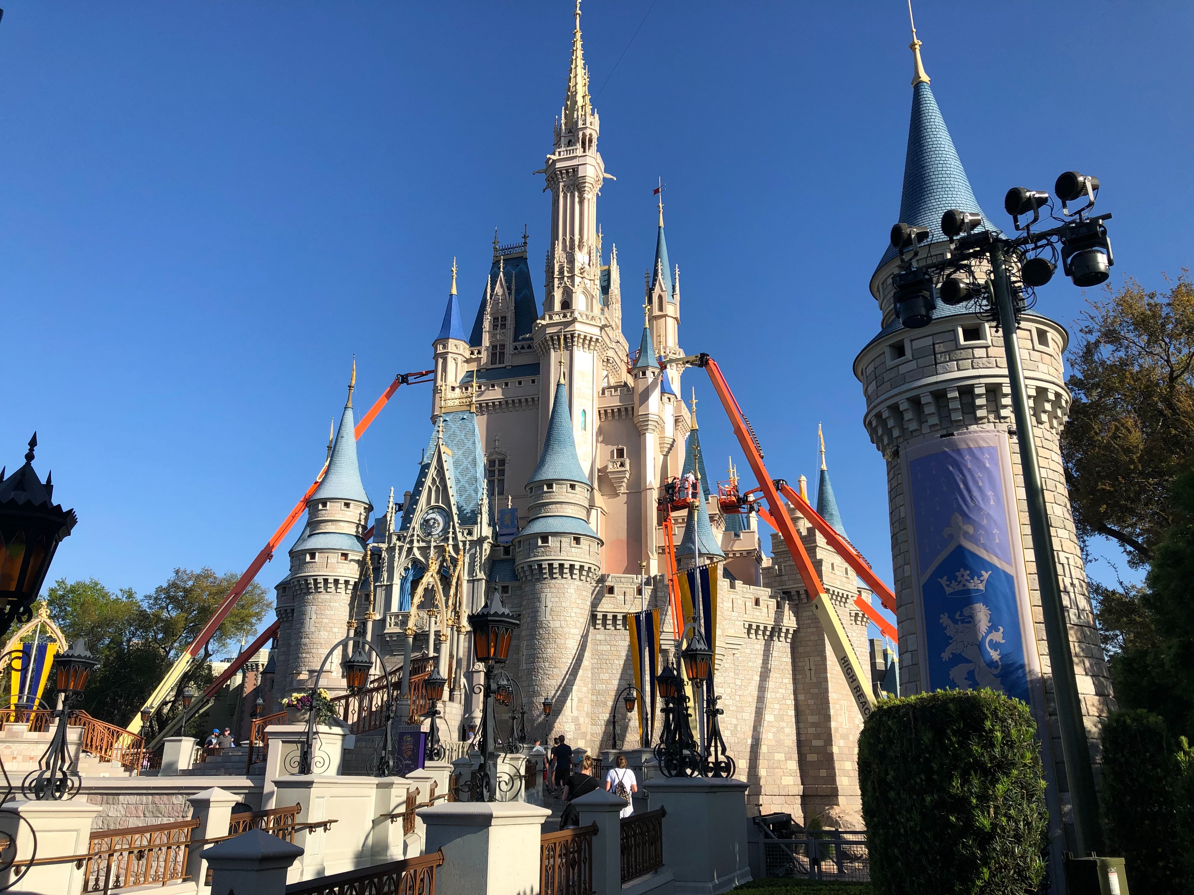 PHOTOS: New "Rose Pink" Paint Applied to Cinderella Castle at the Magic ...
